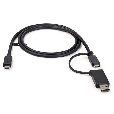Startech M In Hybrid Dock Cable With Usb A Adapter Usbccadp Mwave
