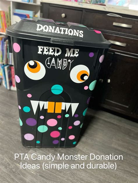 Pta Candy Monster Donation Ideas Simple And Durable