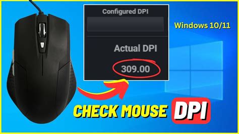 How To Check Your Mouse Dpi In Windows 1011 Pc Youtube