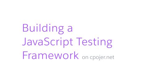 Building A Javascript Testing Framework Christoph Nakazawa