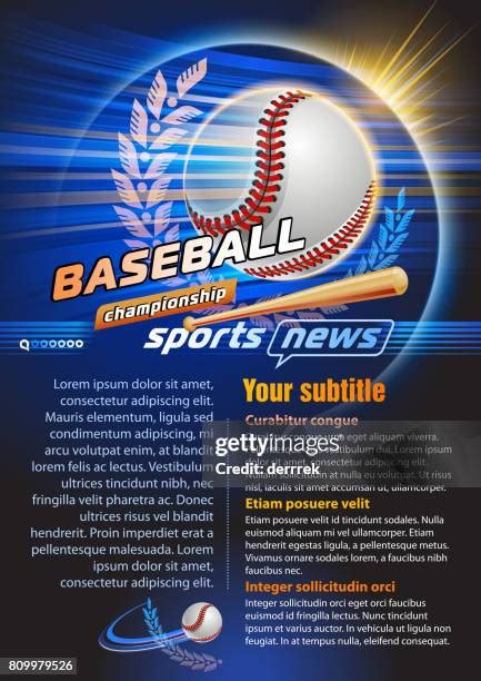 11 Baseball Flyer Background High Res Illustrations Getty Images