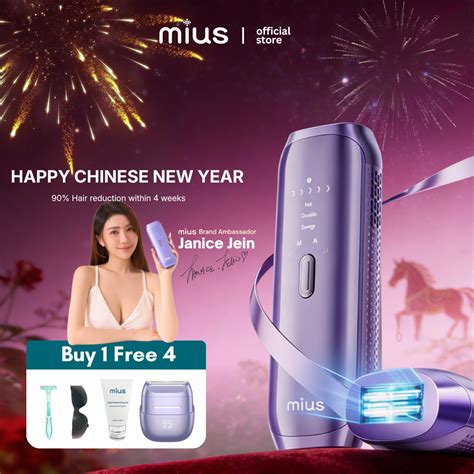Mius Dual Tube Ipl Hair Removal Free Aloe Moisturizing Gel