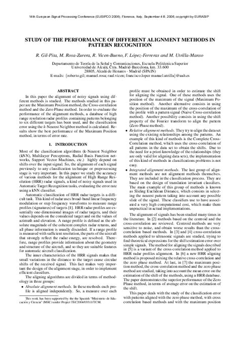 Pdf Study Of The Performance Of Different Alignment Methods In Pattern Recognition Pdf Study Of The Performance Of Different Alignment Methods In Pattern Recognition