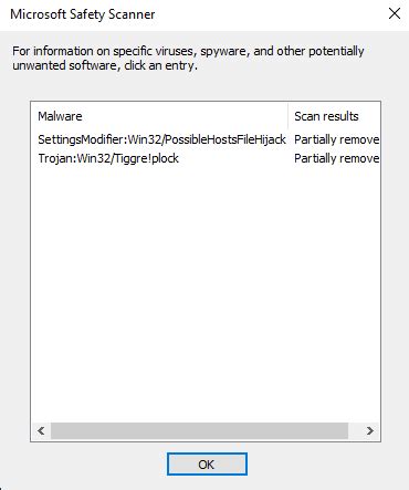 Windows Defender Detecting Trojan But Malware Premium Isn T Resolved Malware Removal Logs