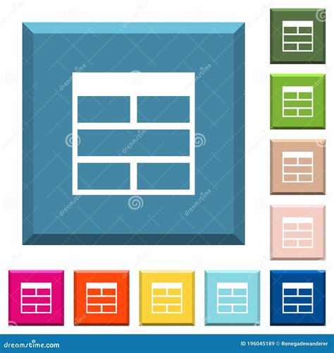 Spreadsheet Horizontally Merge Table Cells Dark Push Buttons With Color