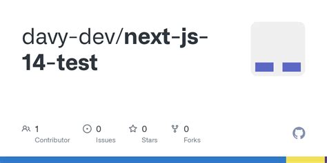 github davy dev next js 14 test
