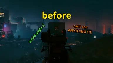 More Useable Type 2067 Sight At Cyberpunk 2077 Nexus Mods And Community