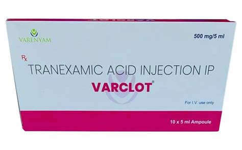 Tranexamic Acid Injection Ip 5ml At ₹ 210box In Ahmedabad Id 27431418333