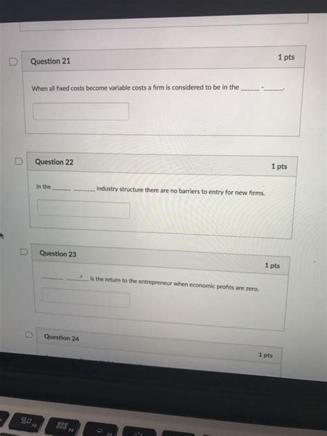 Solved 1 Pts D Question 21 When All Fixed Costs Become