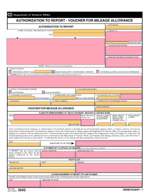 1992 Form Va 3542 Blank Fillable Template Fill Out Print