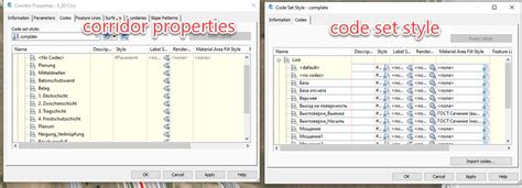 Code Set Style Has Different Content In Corridor Properties Autodesk