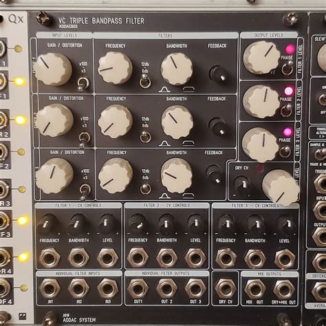 ADDAC System ADDAC VC Triple Bandpass Filter Reverb