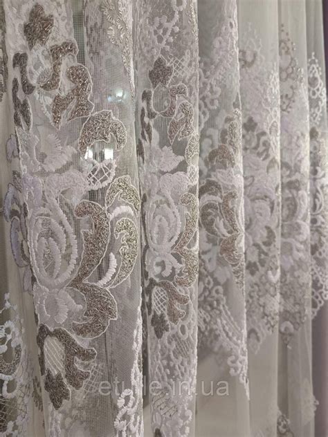 Тюль Гардина Фатин Сетка с Вышивкой для Зала Спальни — в Категории гардины на Bigl Ua