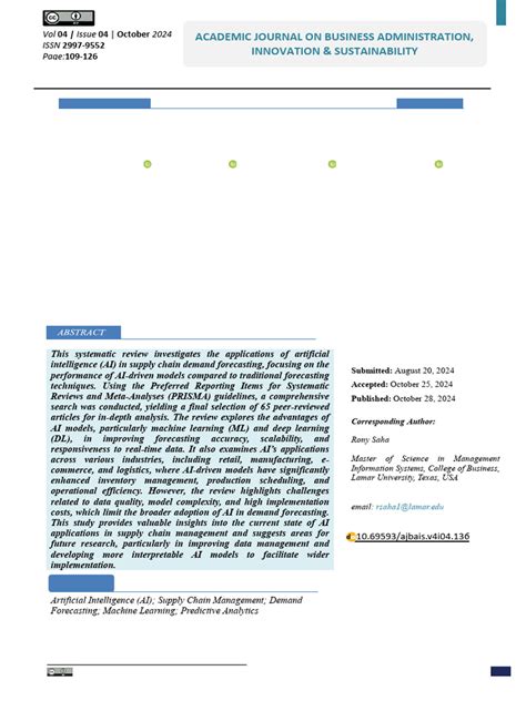 Systematic Literature Review On Artificial Intelligence Applications In