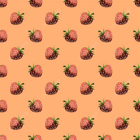 오렌지에 신선한 딸기 과일 원활한 패턴 딸기 주황색 맛있는 배경 일러스트 및 사진 무료 다운로드 Pngtree