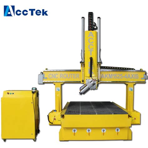 Acctek Akm1325 Akm1525 Italian Cnc Machinery Cnc Router 3d 4d Wood Cnc Cutter 4 Axis Cnc Wood