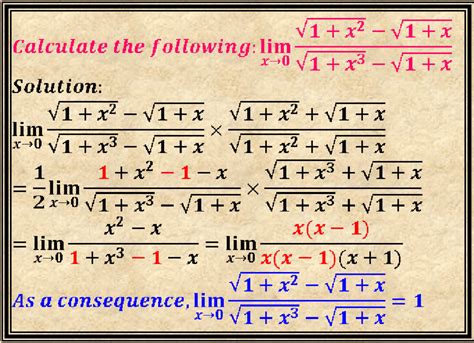 Limit Solved By Eliminating Square Root Docsity