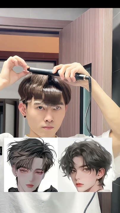 Boyish Anime Texture Shapeboy Shape Hairstyle Youtube