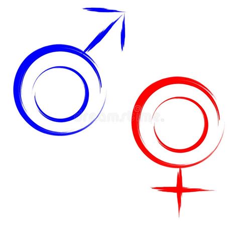 Sex Symbols Man Woman Stock Vector Illustration Of Feminine 38217178