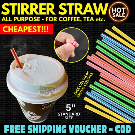 Stirrer Straw Coffee Stirrer Cocktail Tea Hot Chocolate Shopee Philippines