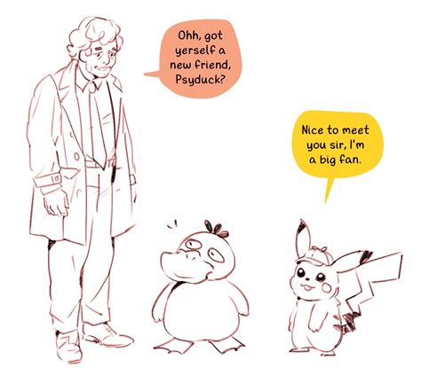 Psyduck Psyduck Detective Pikachu Детектив Пикачу Pokedex Pokedex Detective