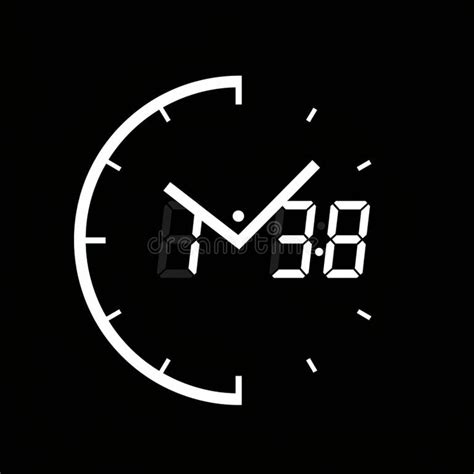 A Minimalist Clock Design Features Both Analog And Digital Elements On