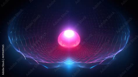Lines Of Computer Code Wire Mesh Wrapping Around Cross Section Of