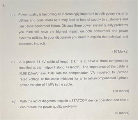 Solved E Power Quality Is Becoming An Increasingly