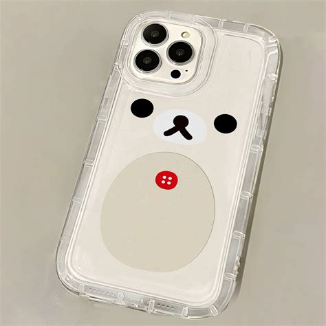 Adorable Cartoon Rilakkuma Bear Phone Case For Samsung A52 Qn