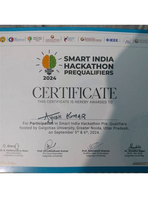 ayush kumar on linkedin smartindiahackathon hackathonjourney