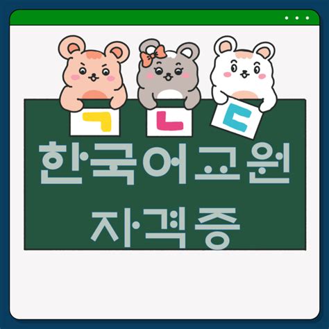 한국어교원자격증 취득 방법전망 취업 영역 네이버 블로그