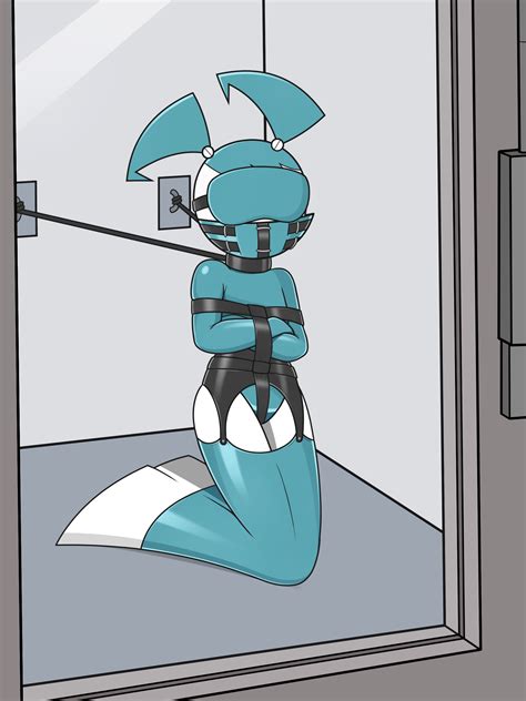 Rule 34 1girls Android Arms Restrained Blindfold Blindfolded Blue Hair Blue Panties Bondage