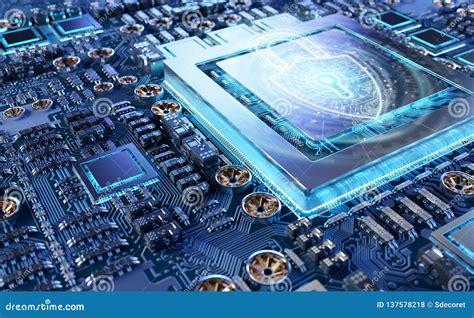 Close Up View Of A Modern Gpu Card With Shield Protection 3d Rendering Stock Illustration