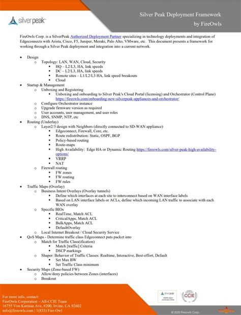 Technologies Deployed Fireowls All Ccie Team Design Procure Deploy