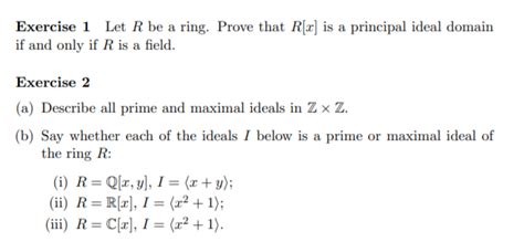 solved exercise 1 let r be a ring prove that r[2 is a
