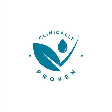 Simple Modern Emblem With Clinically Proven 14630830 Vector Art At Vecteezy