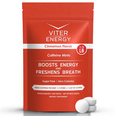 Viter Energy Strong Caffeinated Mints 40 Mg Caffeine And B Vitamins