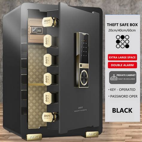 Local Stock Theft Safe Box Fireproof Waterproof Passcode Key Digital Security Safety Box