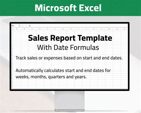 Microsoft Excel Sales Report Template Create Professional Sales Reports Easily Etsy