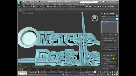 Using The Bevel Modifier To Create Extruded Objects And Text