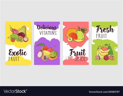 Collection Of Poster Flyer Templates With Piles Vector Image