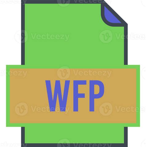 Wfp File Icon Fill And Outline Crisp Corners 57912879 Png