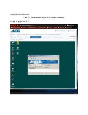 IST291 Netlab 6 Docx IST291 NETLAB Assignment 6 Lab 7 Vulnerability