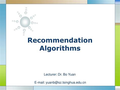 Ppt Recommendation Algorithms Powerpoint Presentation Free Download