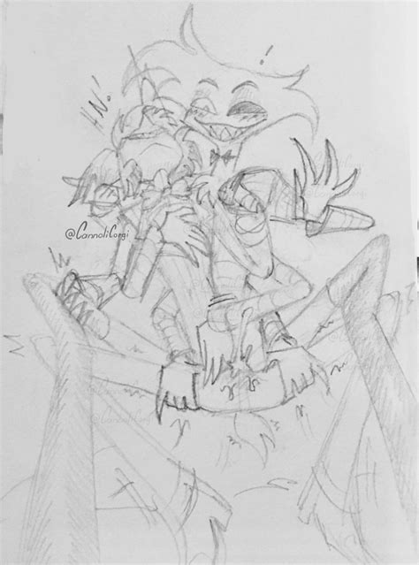Rule 34 Alastor Hazbin Hotel Angel Dust Hazbin Hotel Cannolicorgi Cum Cumming Through