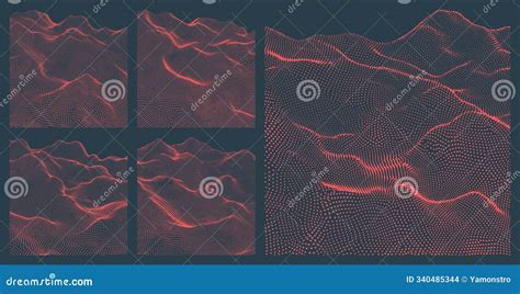 Wavy Surface Of Many Gold Balls 3d Rendering Background Modern Computer Generated Stock