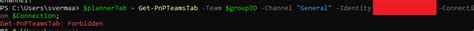 BUG Get PnPTeamsTab Forbidden With App ID Issue Pnp Powershell GitHub