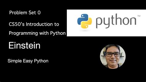 Problem Set 0 Einstein Solution Cs50p Youtube