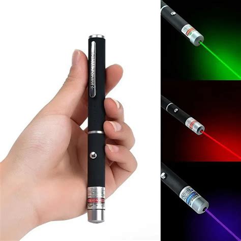 5mw 532nm Green Red Blue Violet Laser Pointer Pen For Sos