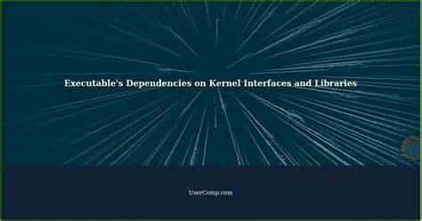 Understanding Executables Dependencies On Kernel Interfaces And Libraries